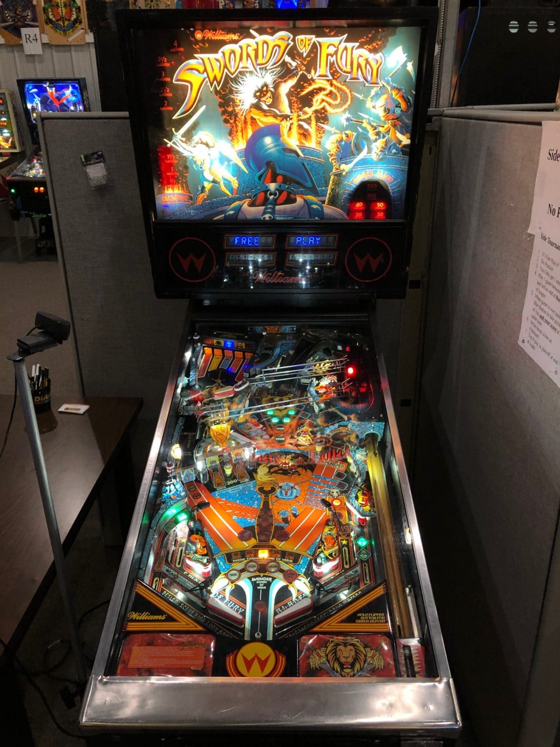 Swords of Fury Pinball: Williams 1988 | Green Bay, WI | District 82
