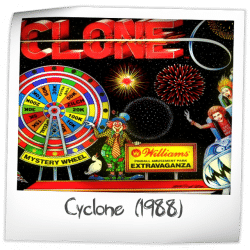 Cyclone Pinball Machine | Green Bay, WI | District 82